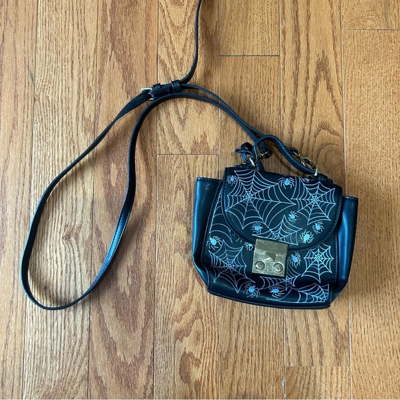 Forever 21 | Bags | Custom Spider Web Bag Black Goth Emo Grunge Style ...
